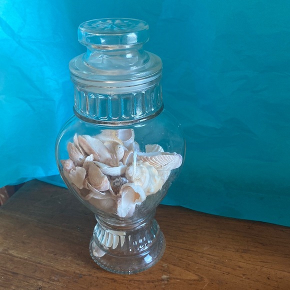 Art | Vintage Clear Pressed Glass Candydisplay Container With Starburst ...